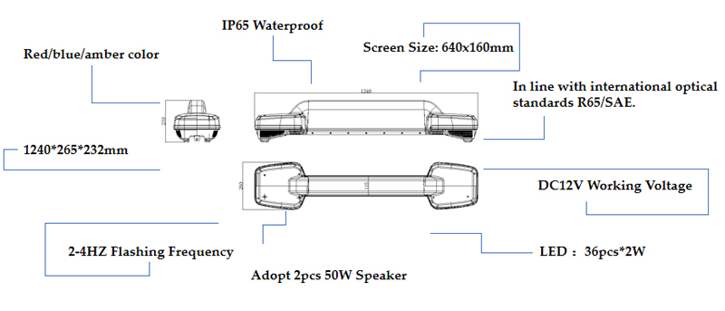 LED Lightbar TBD1560A – Granda